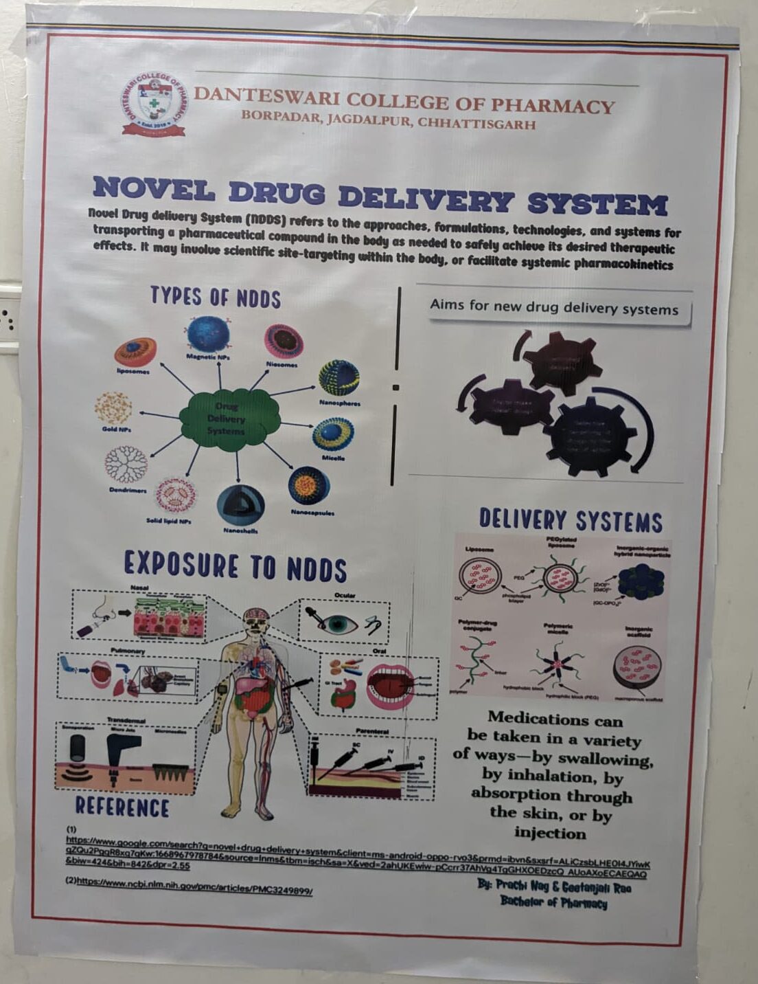 Poster Presentation By Students Danteswari College Of Pharmacy